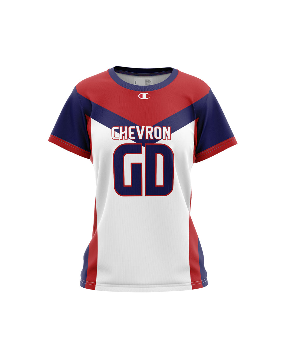 Custom Chevron Netball Tshirt - Womens – Champion Teamwear